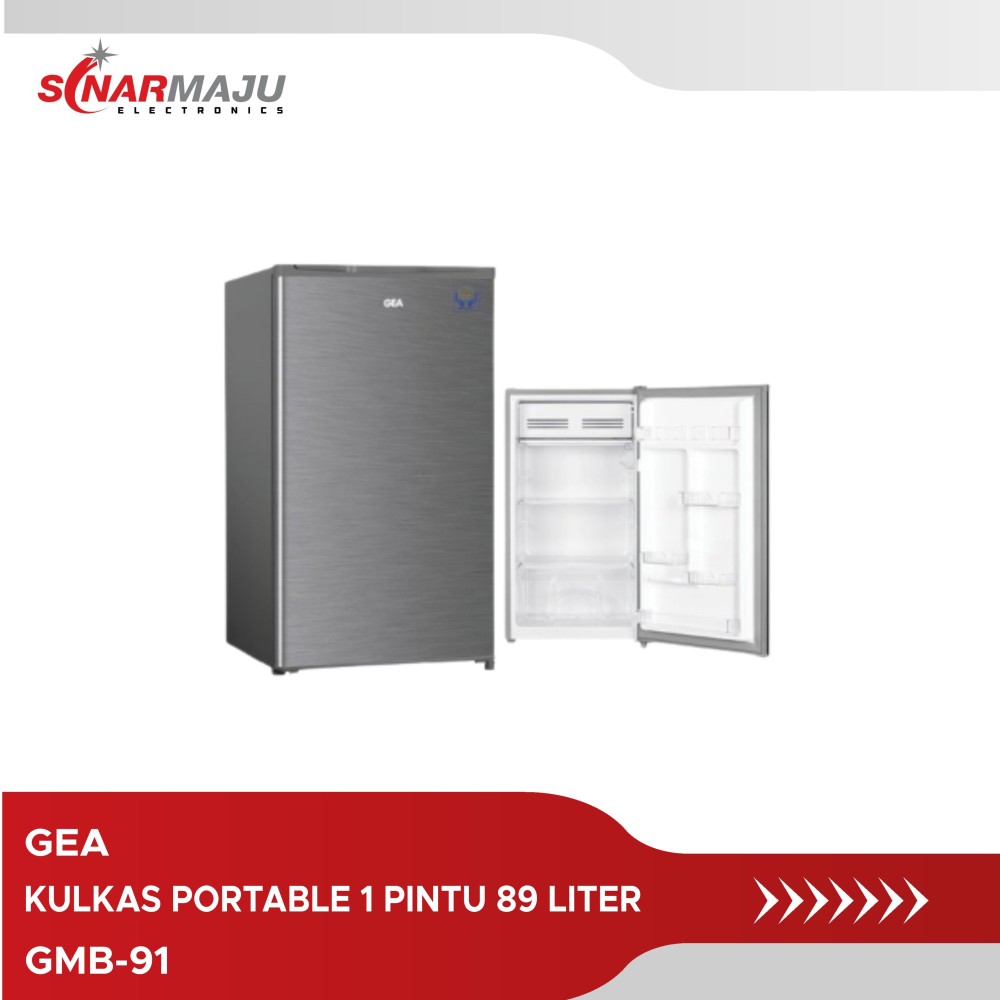 KULKAS PORTABLE 1 PINTU 89 LITER GEA GMB-91