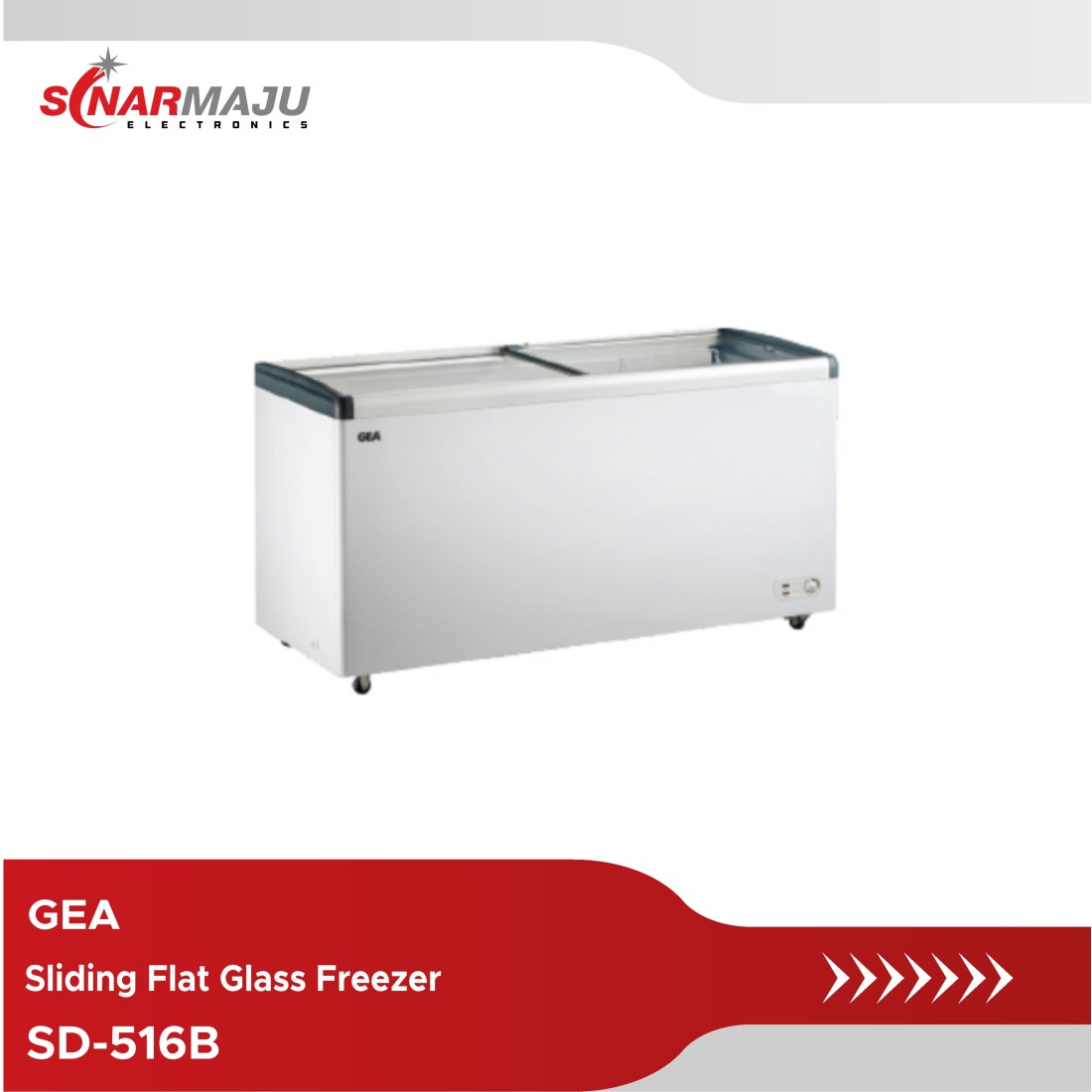 Sliding Glass Freezer GEA 516 Liter SD-516B