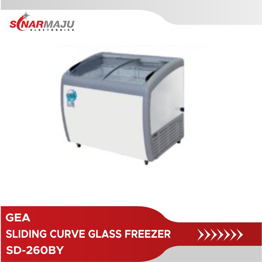 GEA SLIDING CURVE GLASS FREEZER SD-260BY