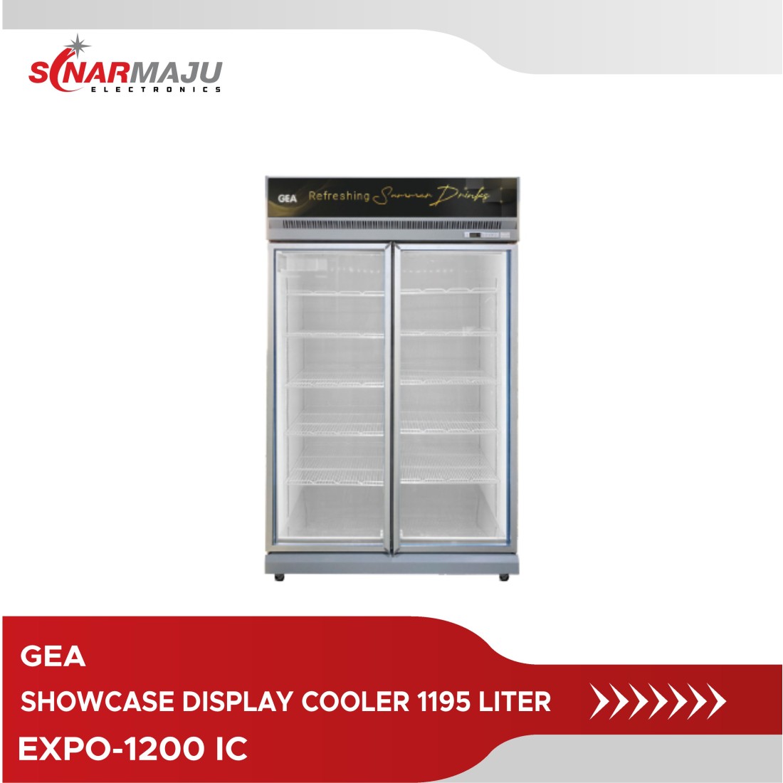 Showcase Display Cooler 1195 Liter GEA EXPO-1200 IC