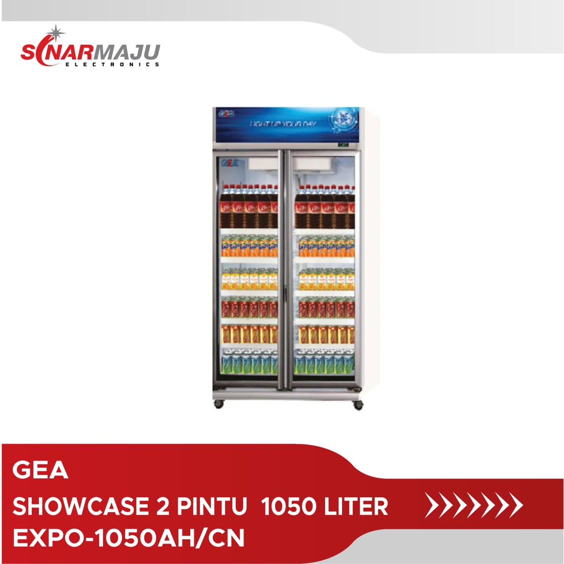 GEA Showcase 2 Pintu 1050 Liter EXPO-1050AH/CN