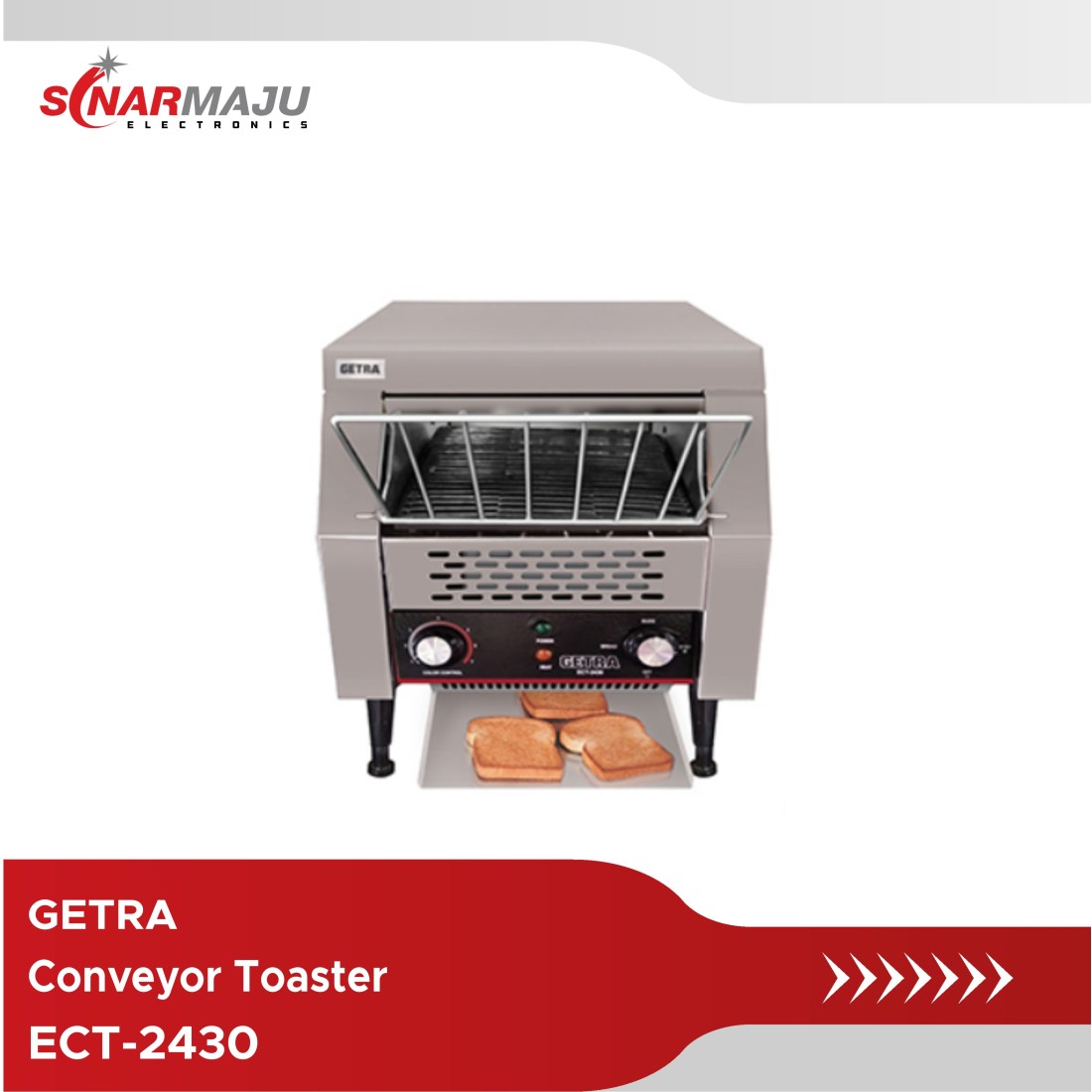 Conveyor Toaster GETRA Mesin Pemanggang Roti Tawar ECT-2430