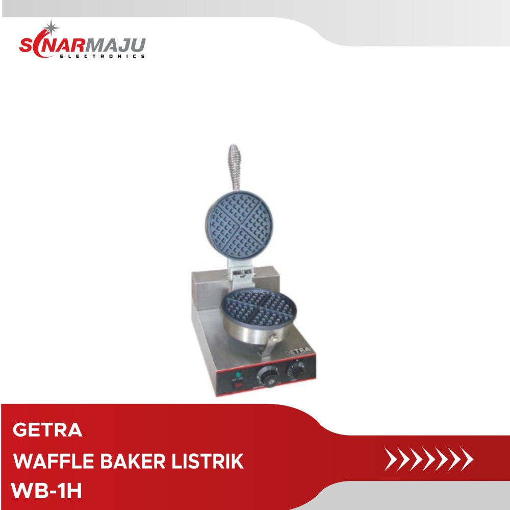 Getra Waffle Baker Listrik WB-1H Dimensi Round 18cm