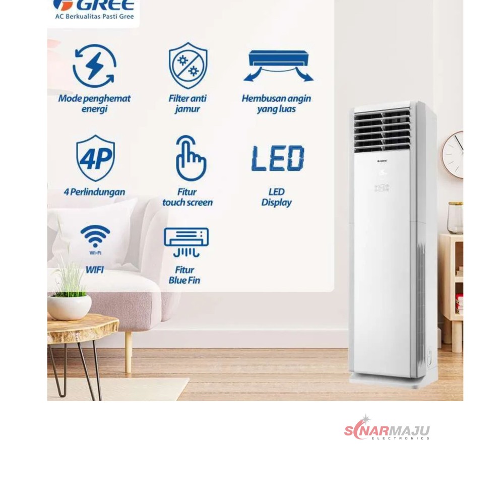 AC Floor Standing 3 PK GREE GVC-24STS (Unit Only)