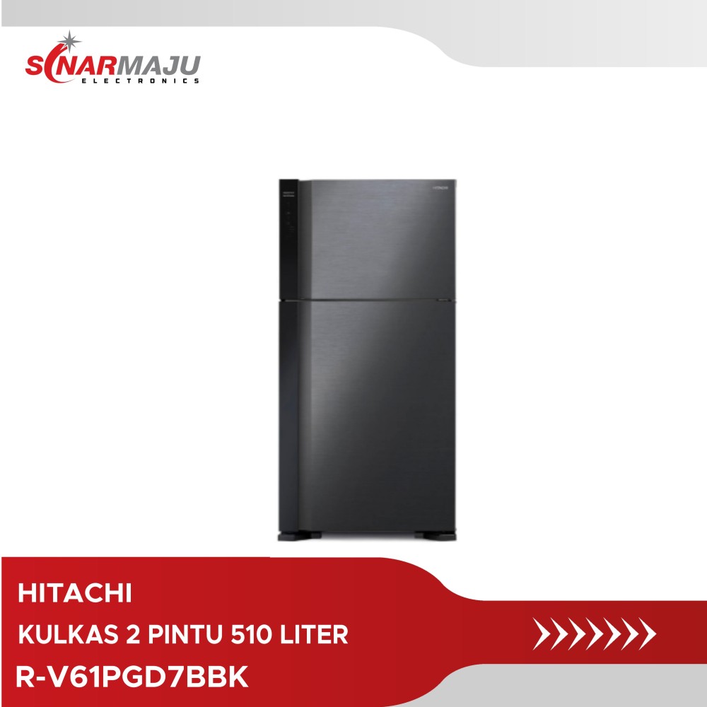 Kulkas 2 Pintu 510 Liter HITACHI R-V61PGD7BBK