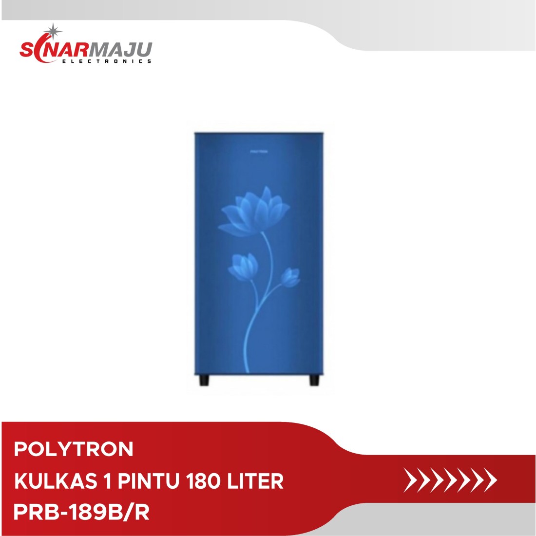 Polytron Kulkas 1 Pintu 180 Liter PRB-189B/R