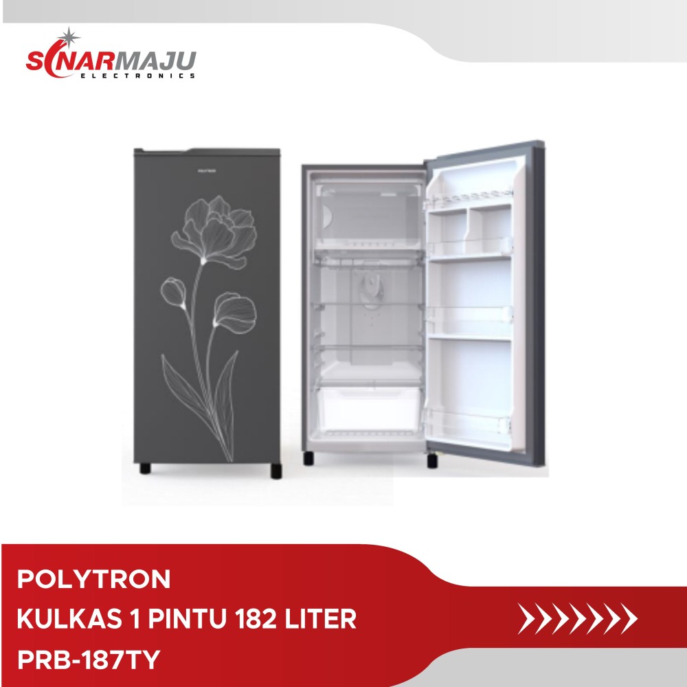 KULKAS 1 PINTU POLYTRON 182 LITER PRB-187TY