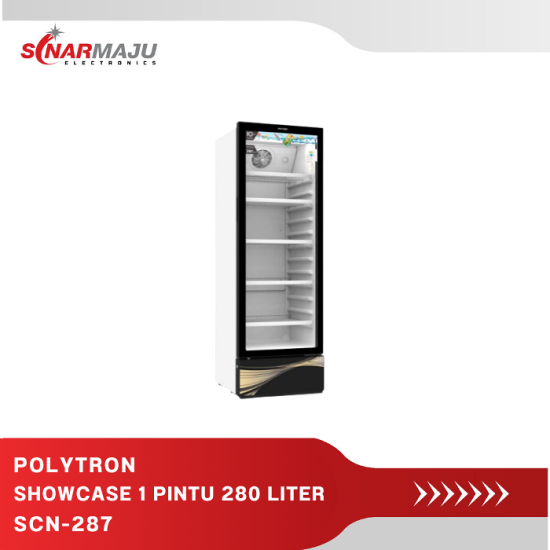 Showcase 1 Pintu Polytron 280 Liter SCN-287
