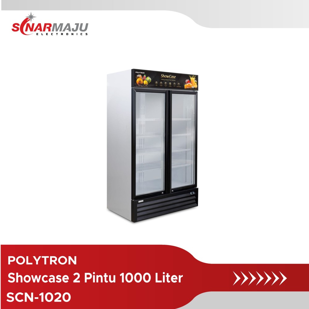 Polytron Showcase 2 Pintu 1000 Liter SCN-1020