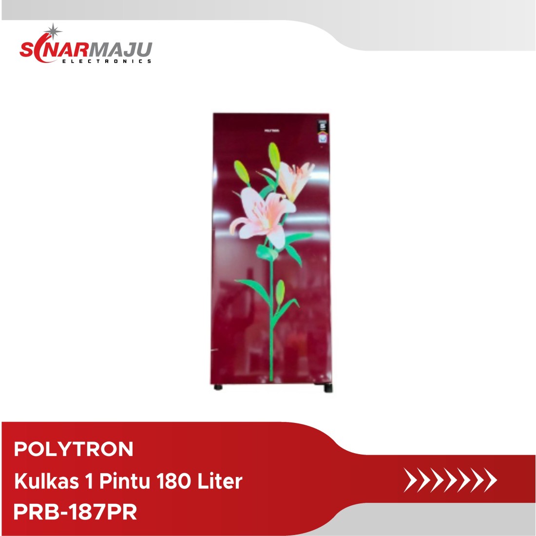 Kulkas 1 Pintu Polytron 180 Liter PRB-187PR
