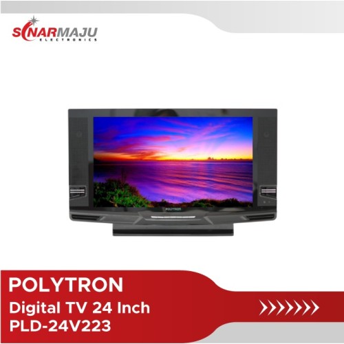 LED TV 24 Inch Polytron HD Ready Cinemax Sound Tower PLD-24TV1855 PLD ...