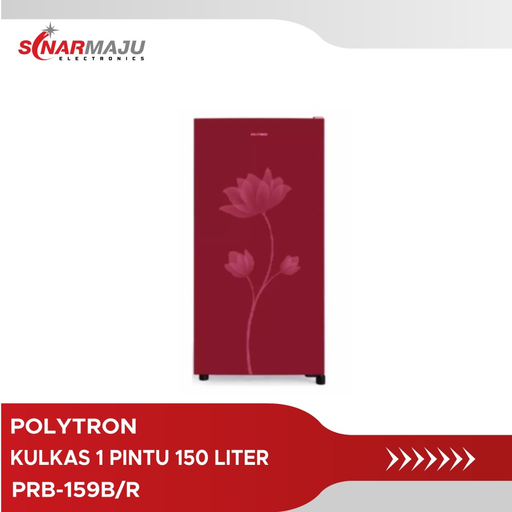 Kulkas 1 Pintu Polytron 150 Liter PRB-159B/R