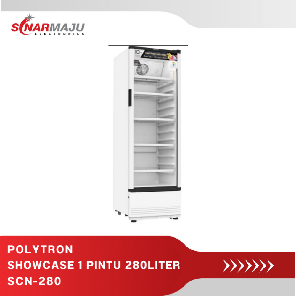 Showcase 1 Pintu Polytron 280 Liter SCN-280