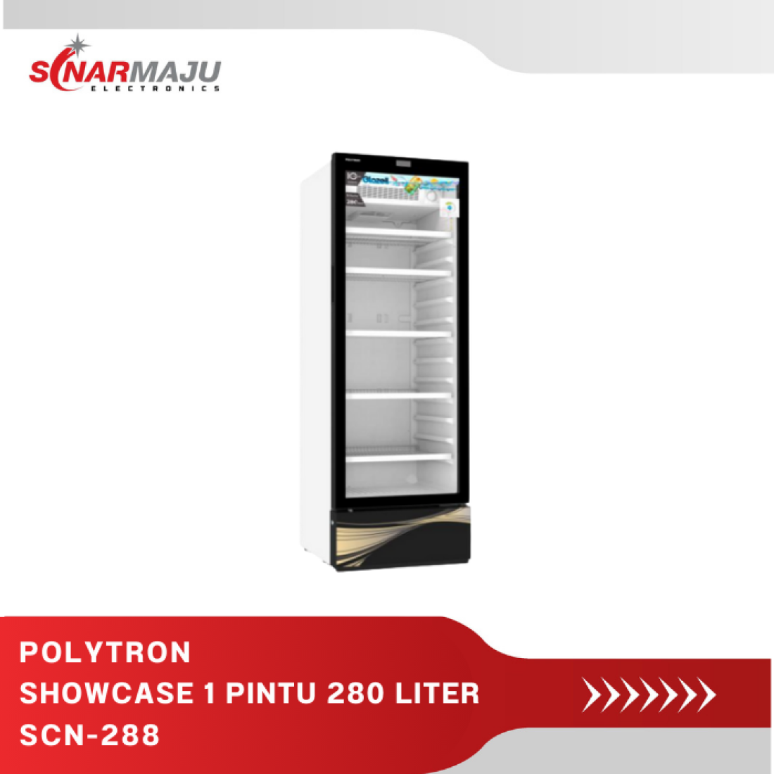 Showcase 1 Pintu Polytron 280 Liter SCN-288