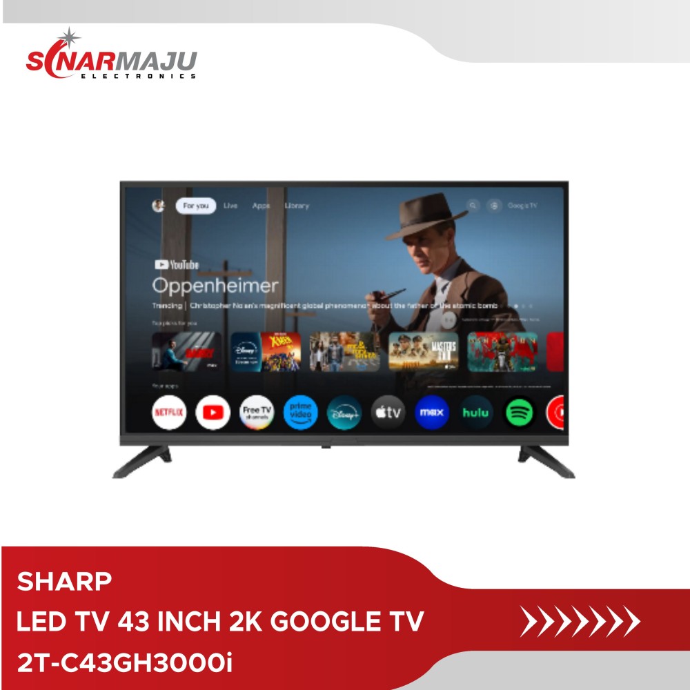 LED TV 43 INCH SHARP 2K GOOGLE TV 2T-C43GH3000I