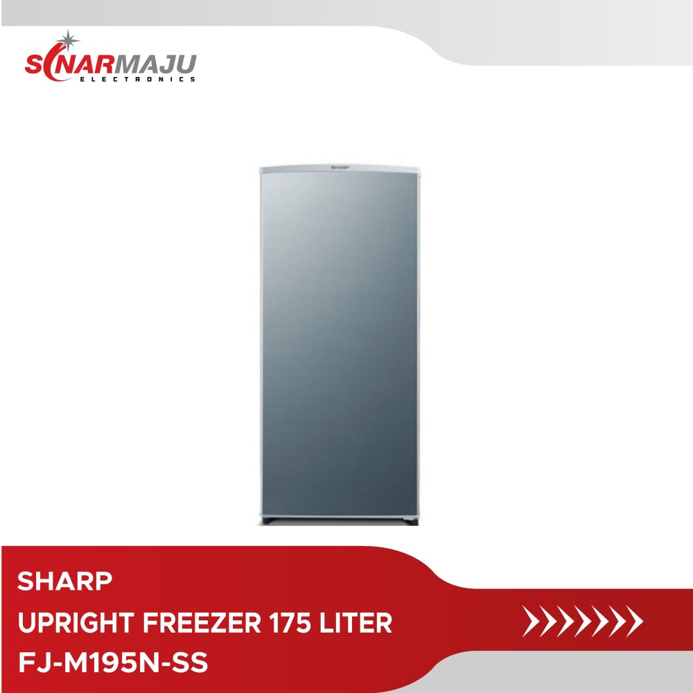 Sharp Up Right Freezer 175 Liter FJ-M195N-SS