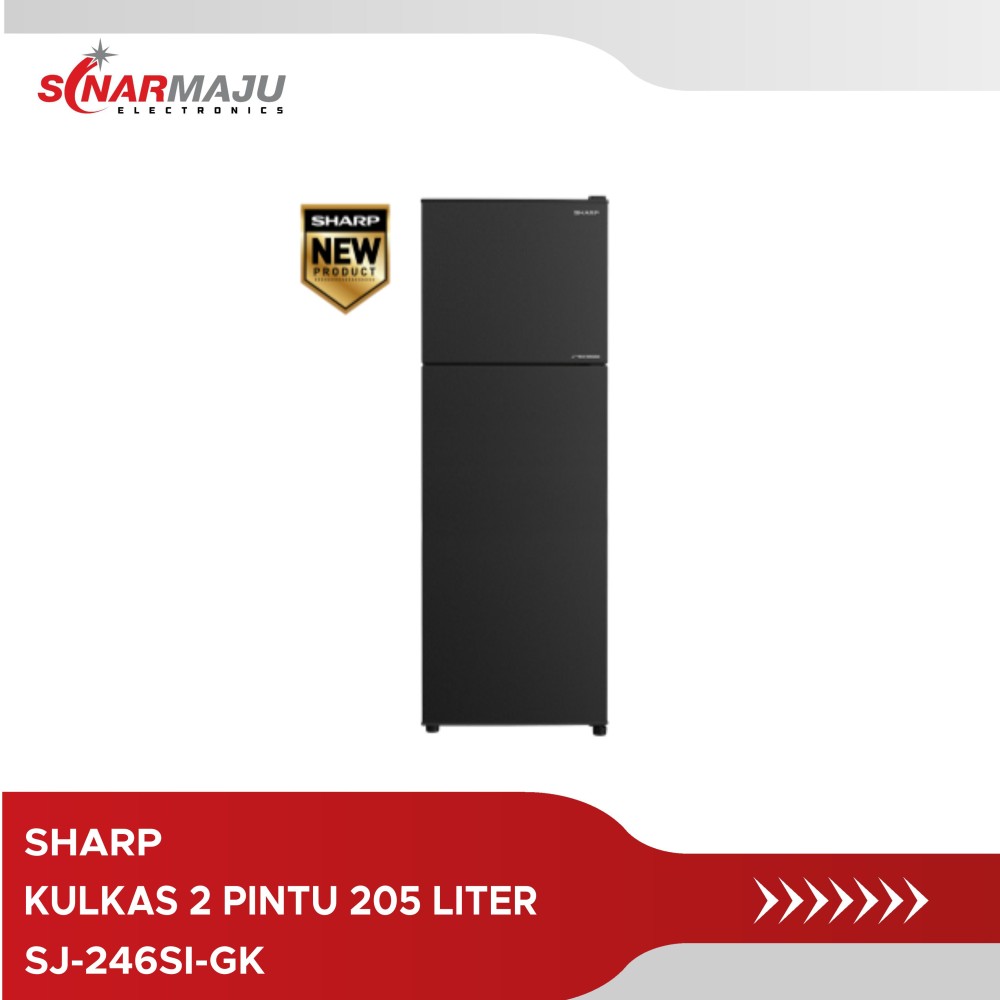 KULKAS 2 PINTU SHARP 205 LITER SJ-246SI-GK