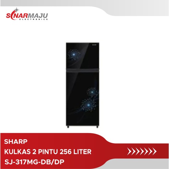 Sharp Kulkas 2 Pintu 256 Liter SJ-317MG-DB/DP