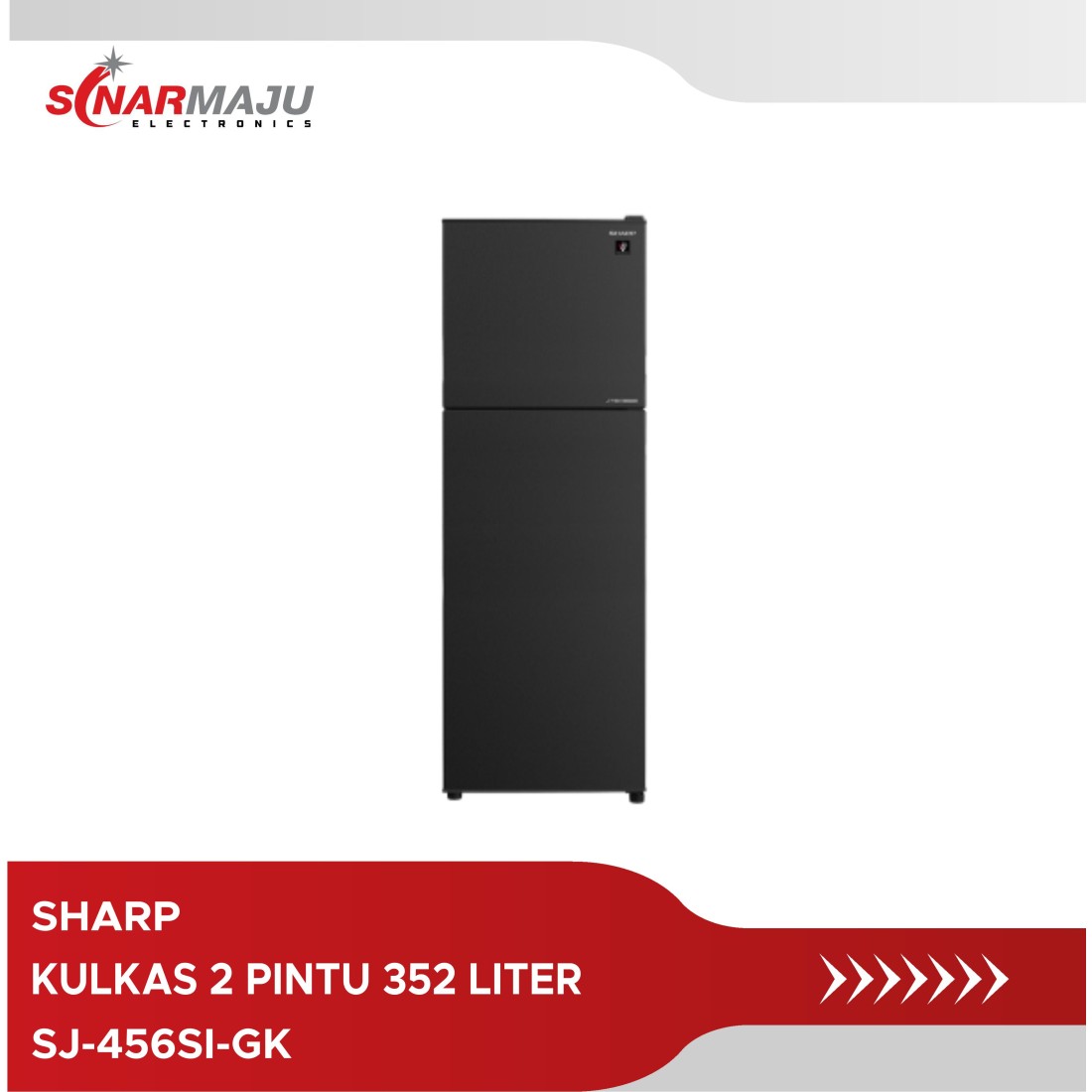 KULKAS 2 PINTU SHARP 352 LITER SJ-456SI-GK