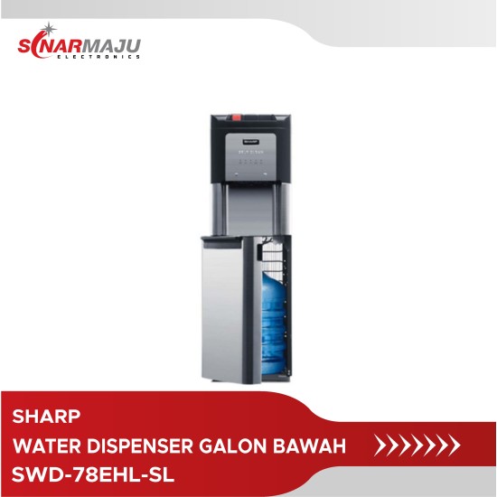 Sharp Water Dispenser SWD-78EHL-SL Stainless Steel Bottom Loading