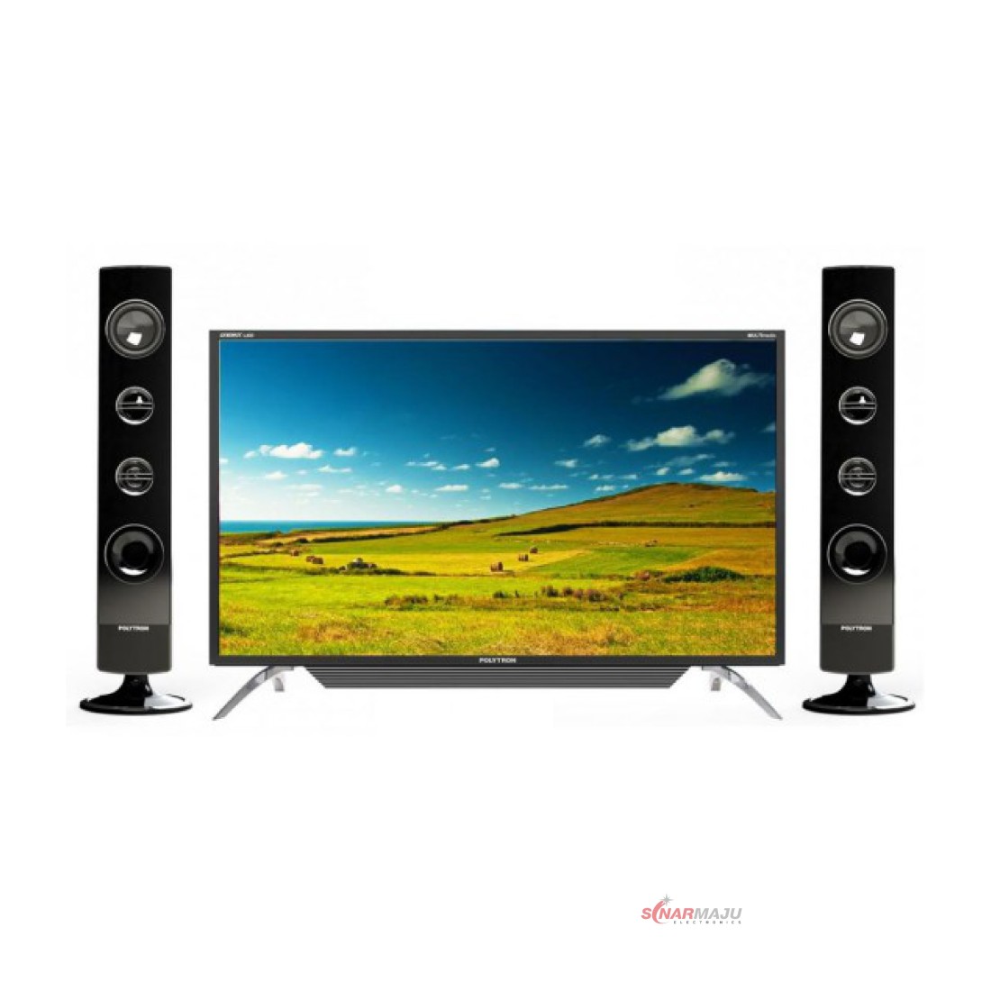 LED TV 43 Inch Polytron Full HD Cinemax Tower Speaker PLD-43TV1556